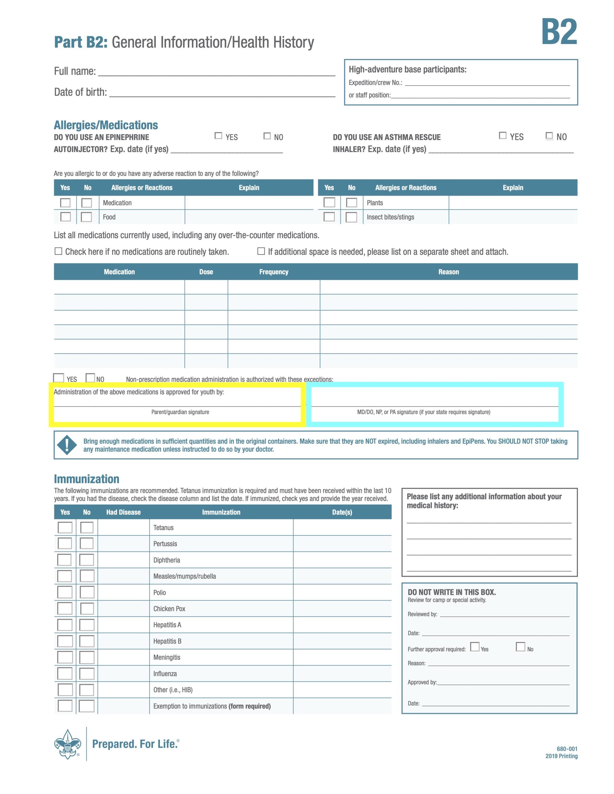 2024 Health Form Guide – Connecticut Yankee Council, Scouting America